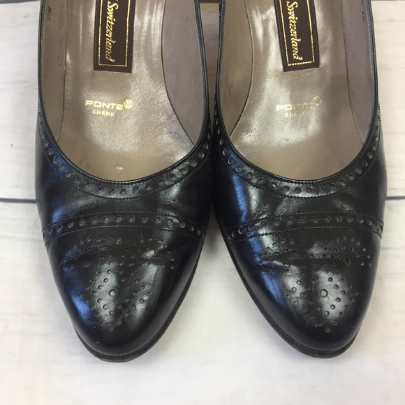 Bally | Shoes | Bally Of Switzerland Vintage Classic Black Heels | Poshmark